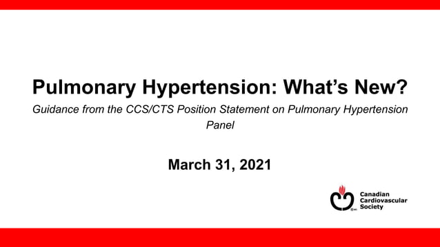 Pulmonary Hypertension -Slide.ppt | Lung and Respiratory Health ...