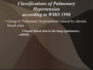 Pulmonary hypertension | PPT