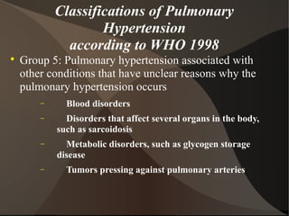 Pulmonary hypertension | PPT