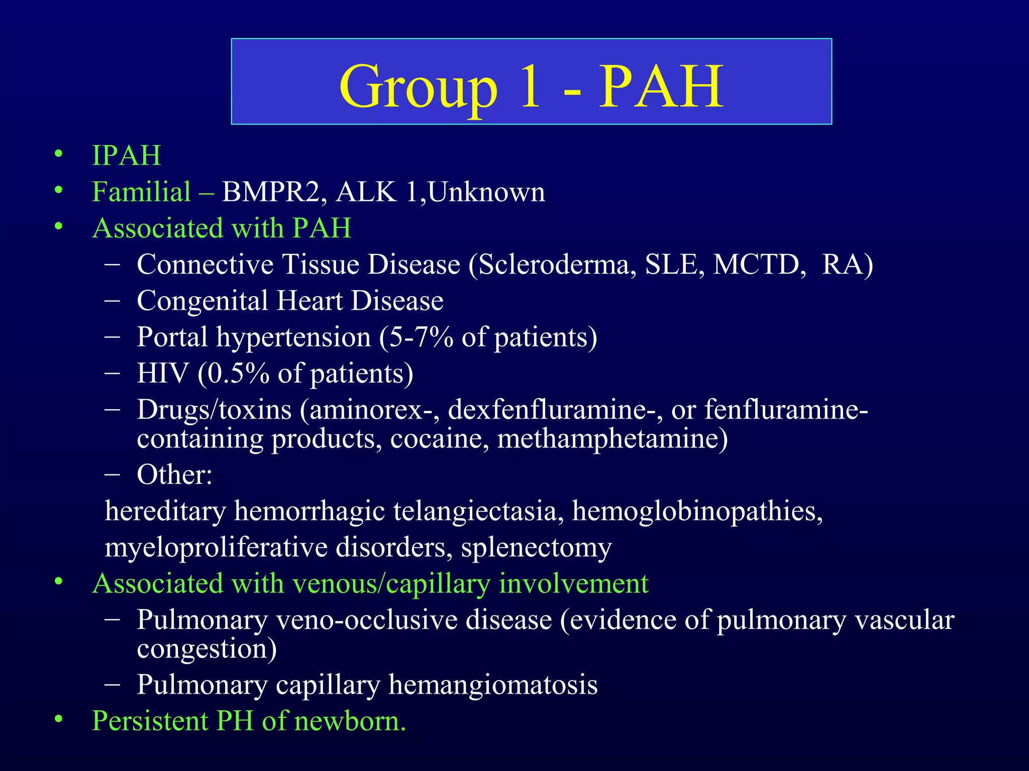 Pulmonary hypertension (2014) dr.tinku joseph | PPT