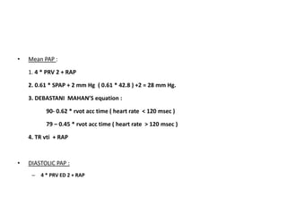 Pulmonary hypertension echo | PPTX