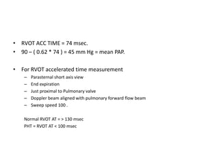 Pulmonary hypertension echo | PPTX