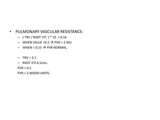 Pulmonary hypertension echo | PPTX