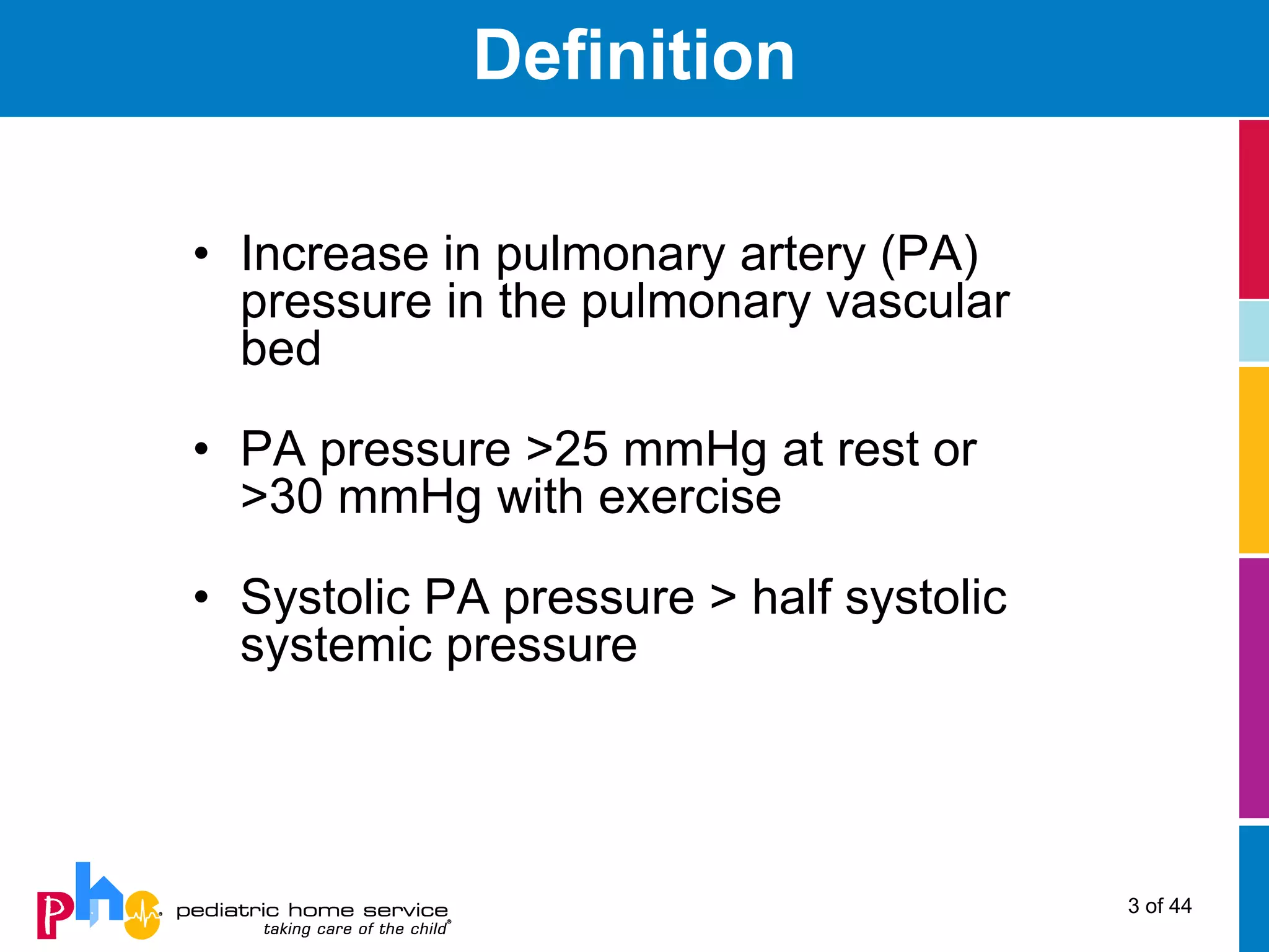 Pulmonary Hypertension in Infants and Children | PDF