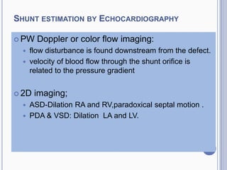 Pulmonary hypertension with cardiac shunt determination | PPTX