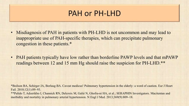 Pulmonary hypertention in left heart diseases PH-LHD | PPT