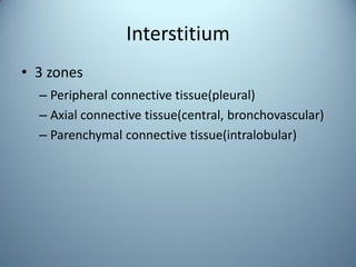 Pulmonary interstitium | PPT