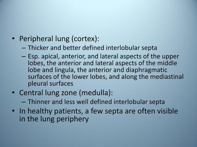 Pulmonary interstitium | PPT