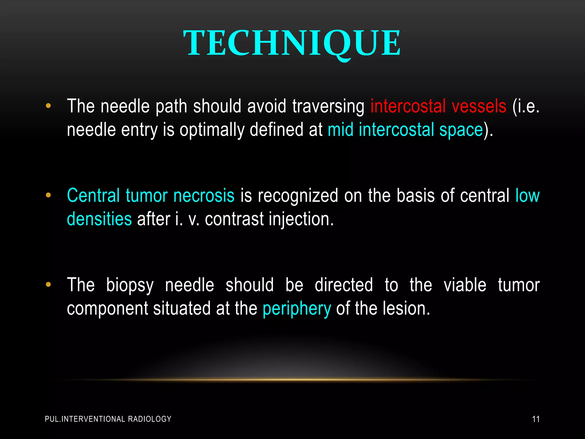 Pulmonary interventional radiology techniques | PDF
