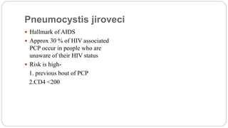 Pulmonary involvement in peoples living with HIV | PPTX