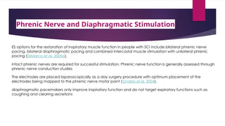 pulmonary rehabiliatation in spinal cord | PPTX