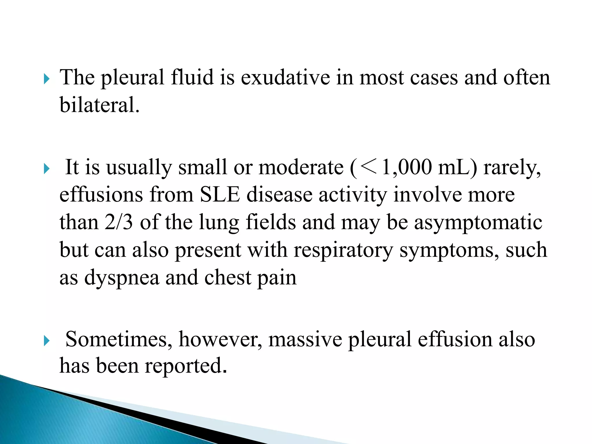 Pulmonary manifestation of systemic lupus | PPTX