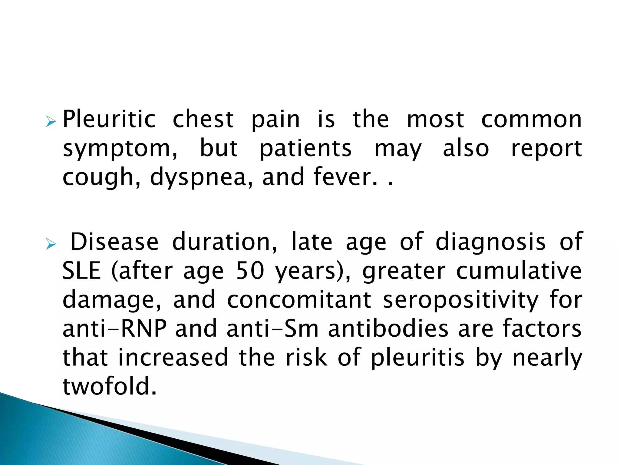 Pulmonary manifestation of systemic lupus | PPTX
