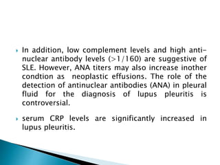 Pulmonary manifestation of systemic lupus | PPTX