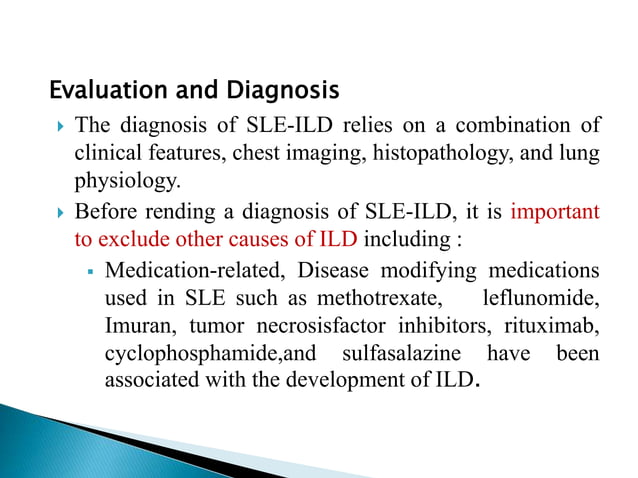 Pulmonary manifestation of systemic lupus | PPT | Free Download