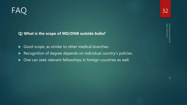 Pulmonary medicine- Scope and Future by Dr. Jebin Abraham, MD. | PPTX | Lung and Respiratory ...