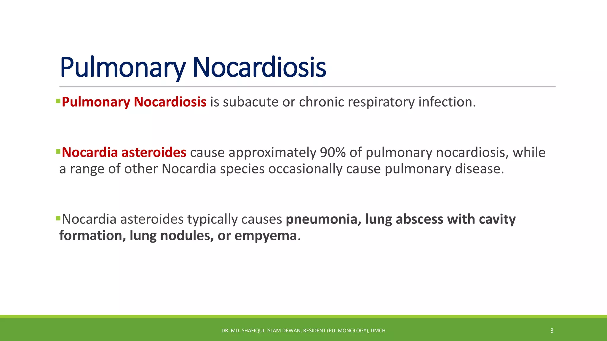 Pulmonary Nocardiosis.pptx