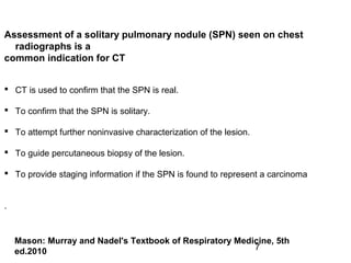 Solitary pulmonary nodule | PPT