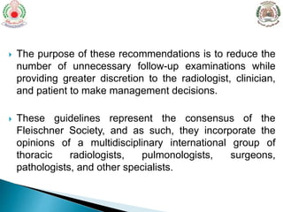 Pulmonary nodules | PPTX