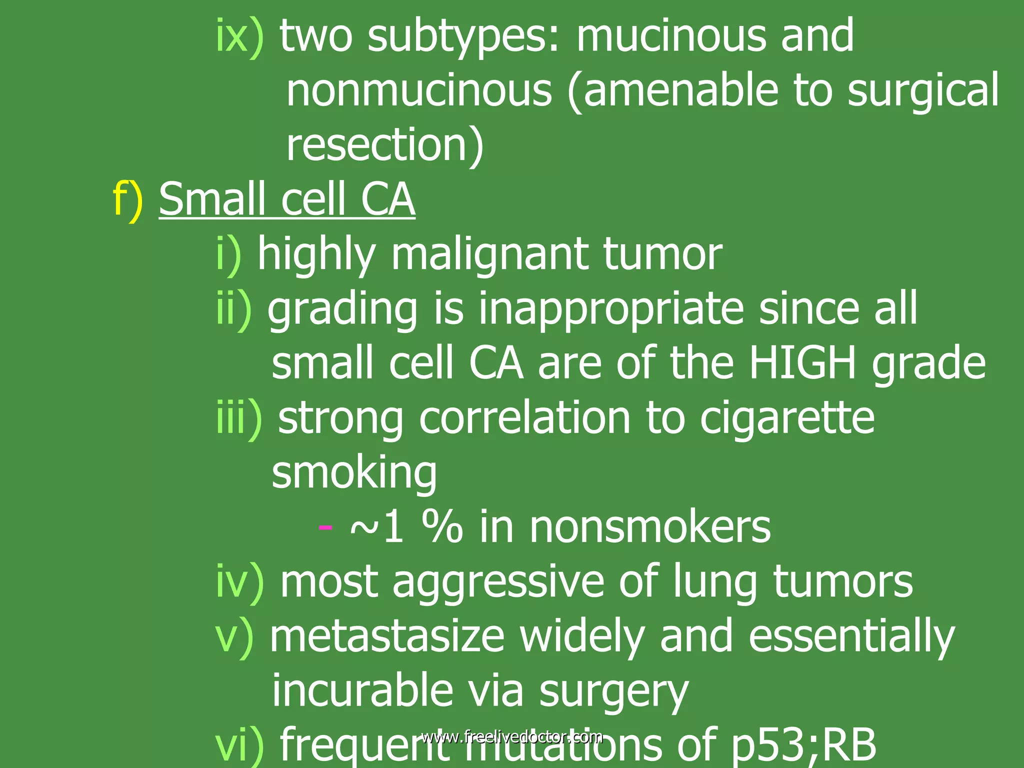 Pulmonary pathology tumor pleura | PPT