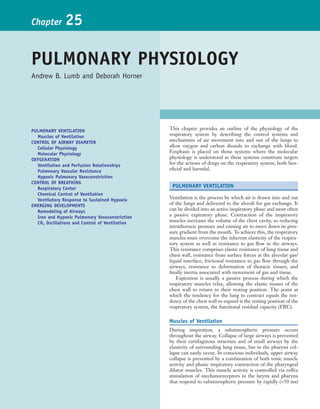 Pulmonary Physiology. BABY MILLER PDF MILLER | PDF