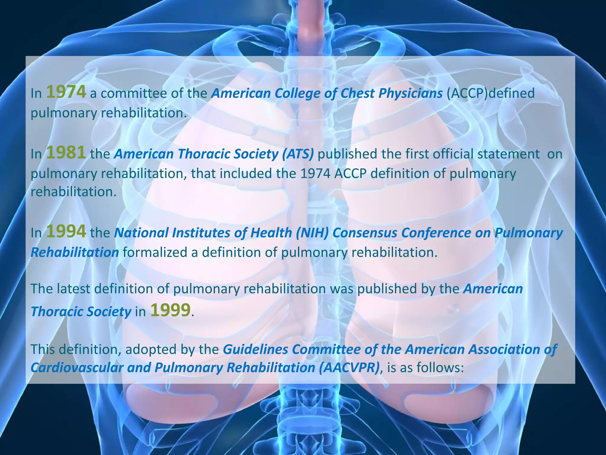 Pulmonary Rehabilitation | PDF