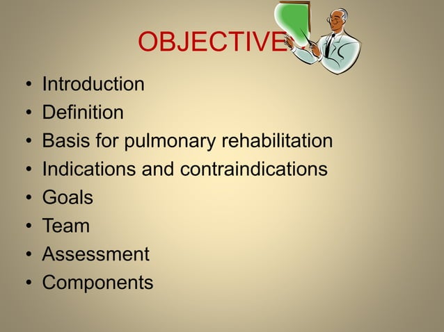 Pulmonary rehabilitation | PPTX