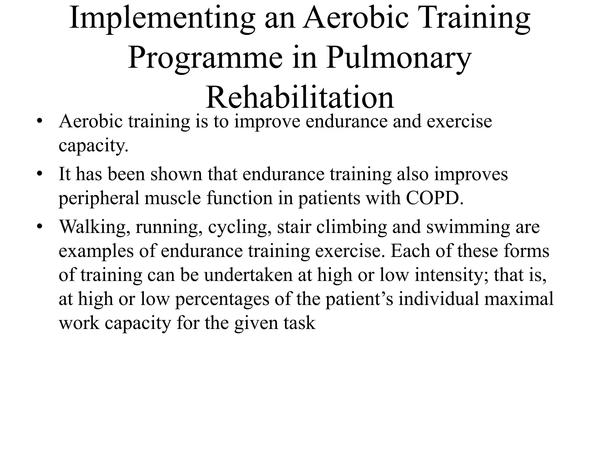 Pulmonary rehabilitation | PPTX