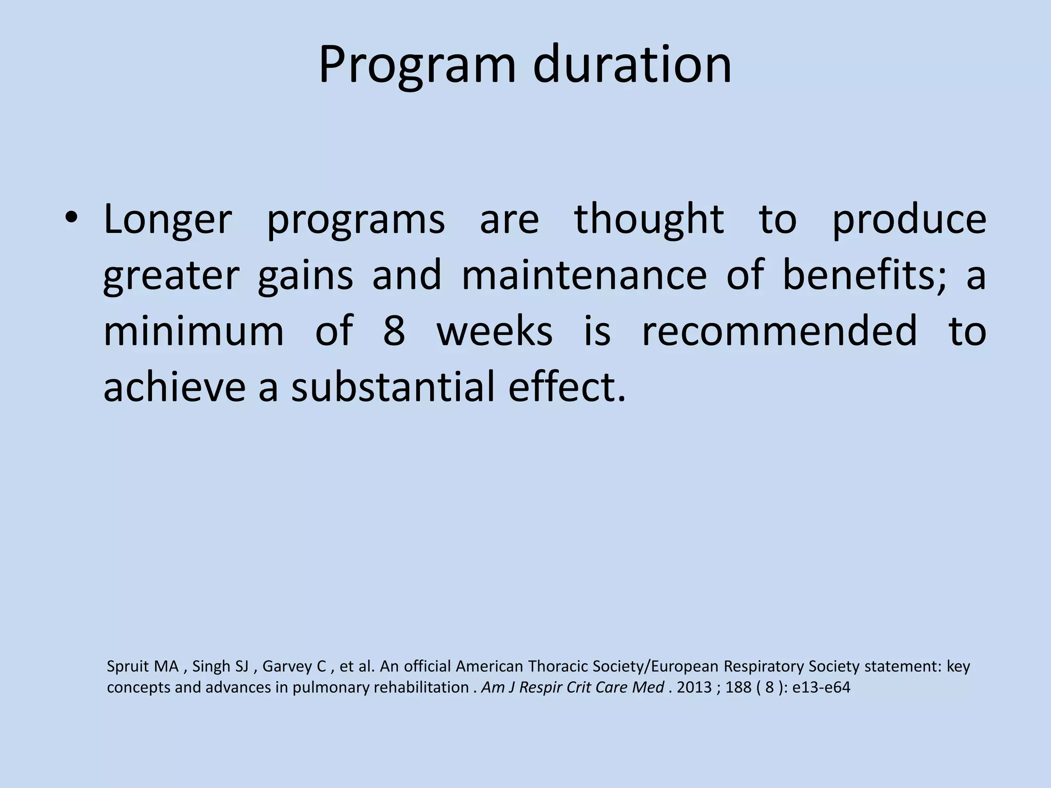 Pulmonary rehabilitation exercise prescription in copd | PPTX