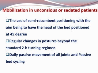 Pulmonary rehabilitation in criticaly ill patients | PPTX