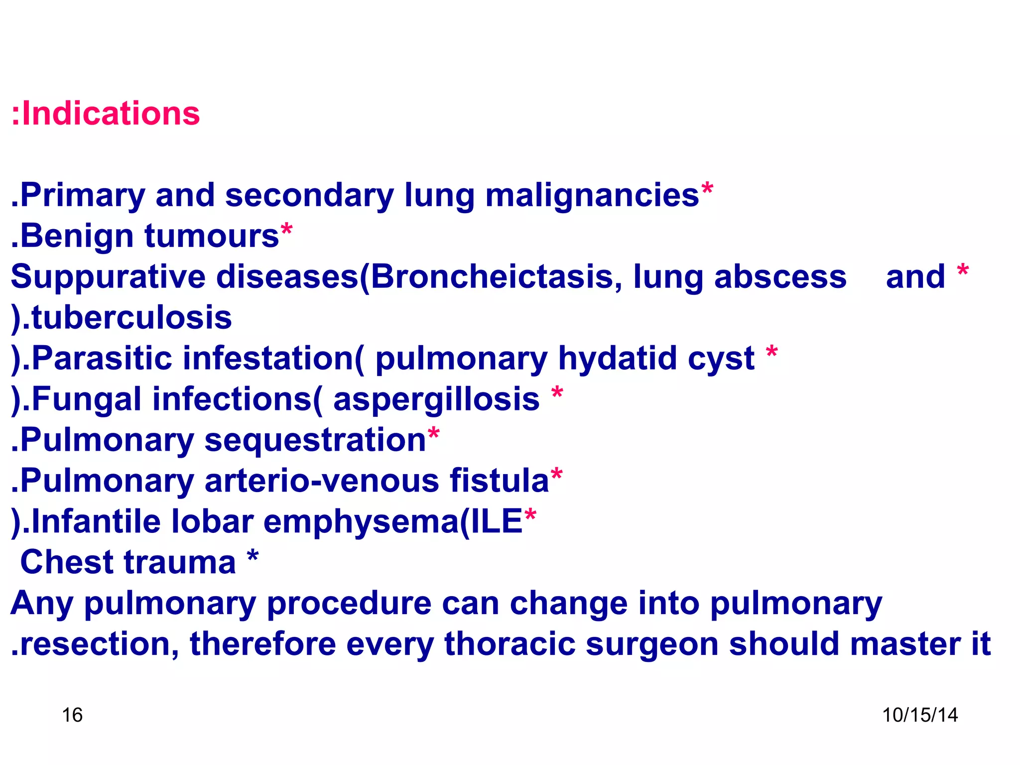 Pulmonary resection | PPT