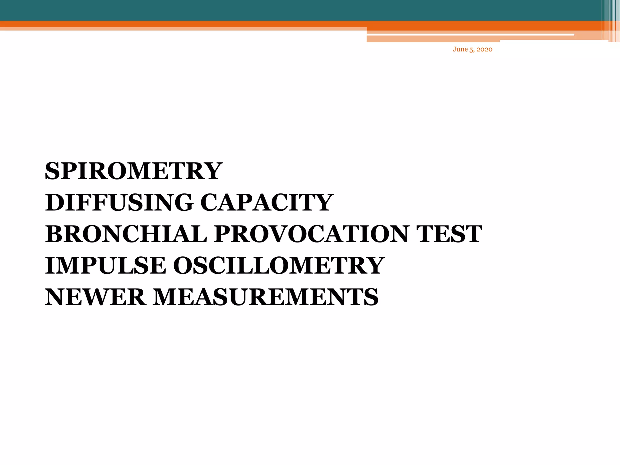 Pulmonary function tests | PPTX