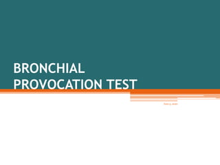 Pulmonary function tests | PPTX