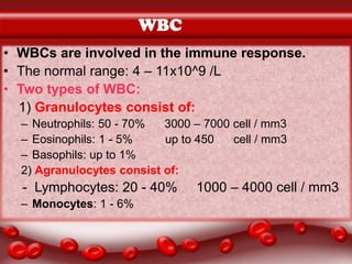 Pulmonary significance of CBC | PDF