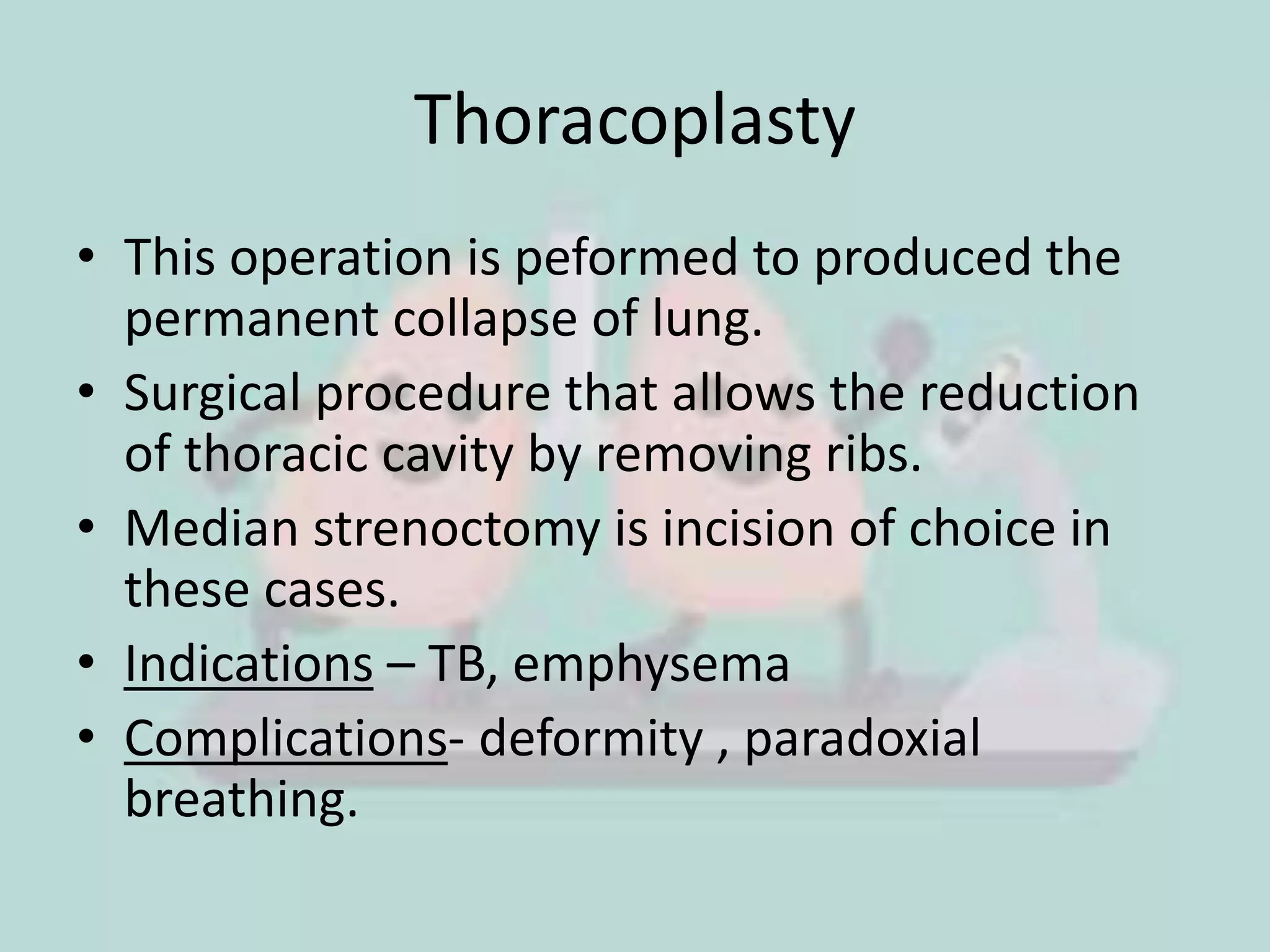Pulmonary surgeries | PPTX