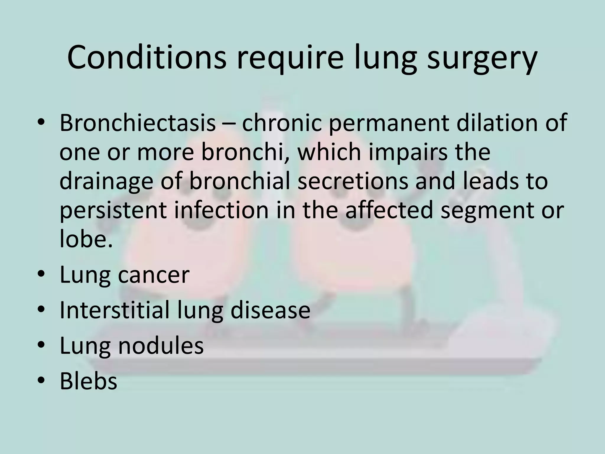 Pulmonary surgeries | PPTX