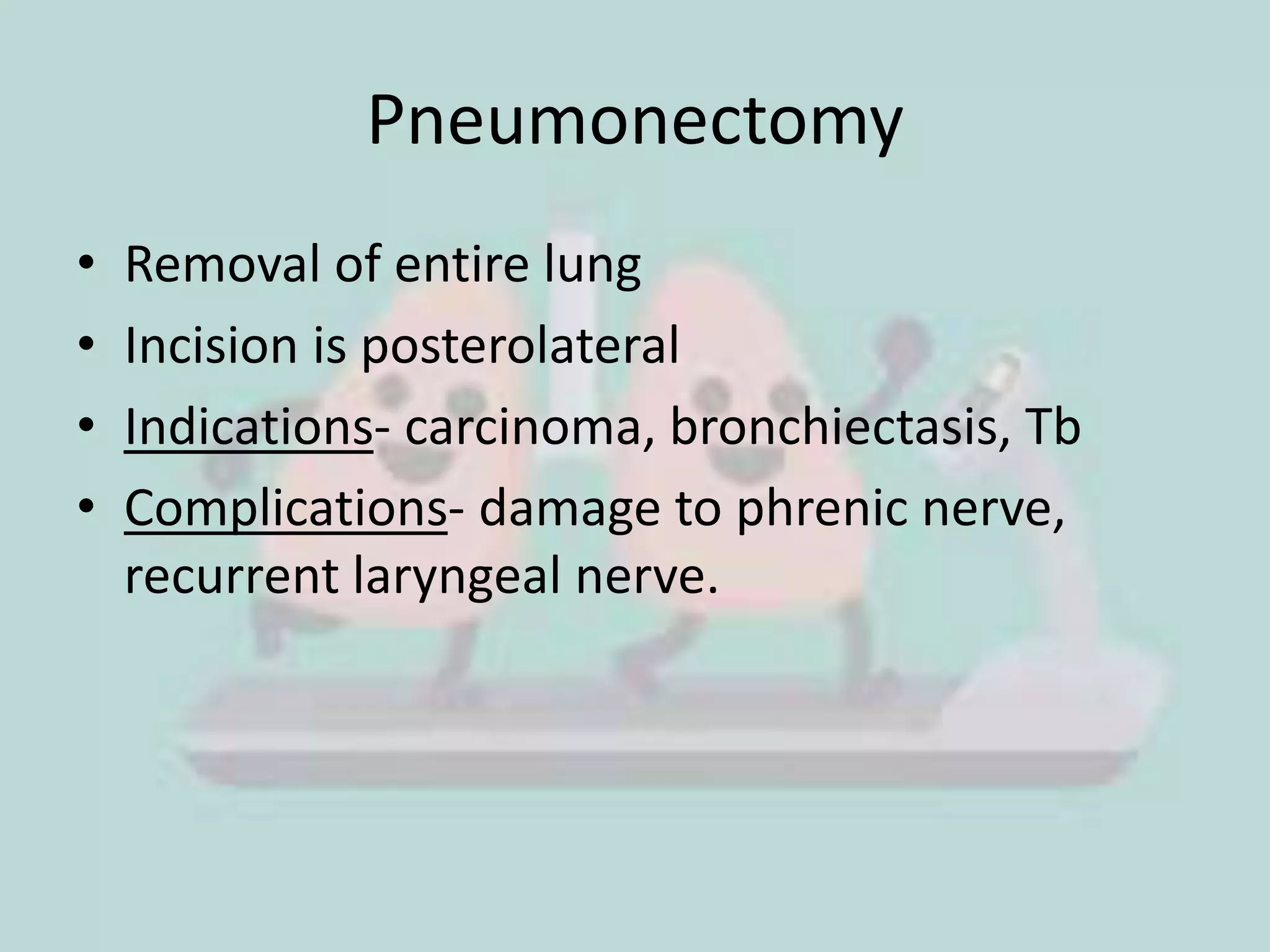 Pulmonary surgeries | PPTX