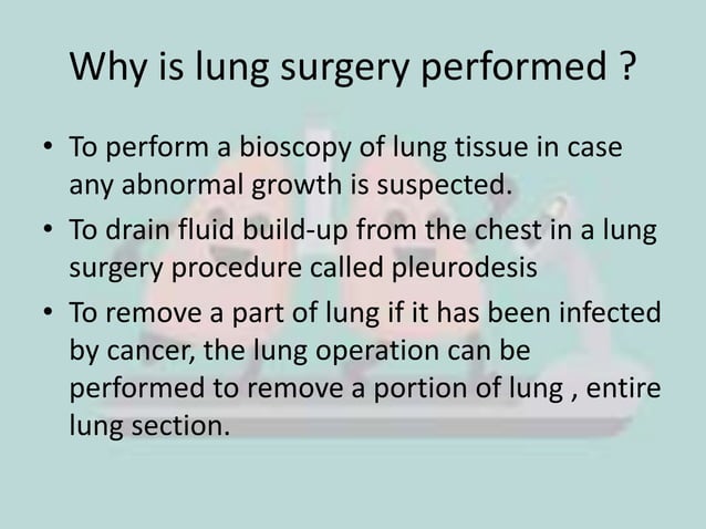 Pulmonary surgeries | PPTX