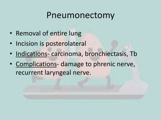 Pulmonary surgeries | PPTX
