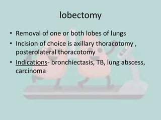 Pulmonary surgeries | PPTX