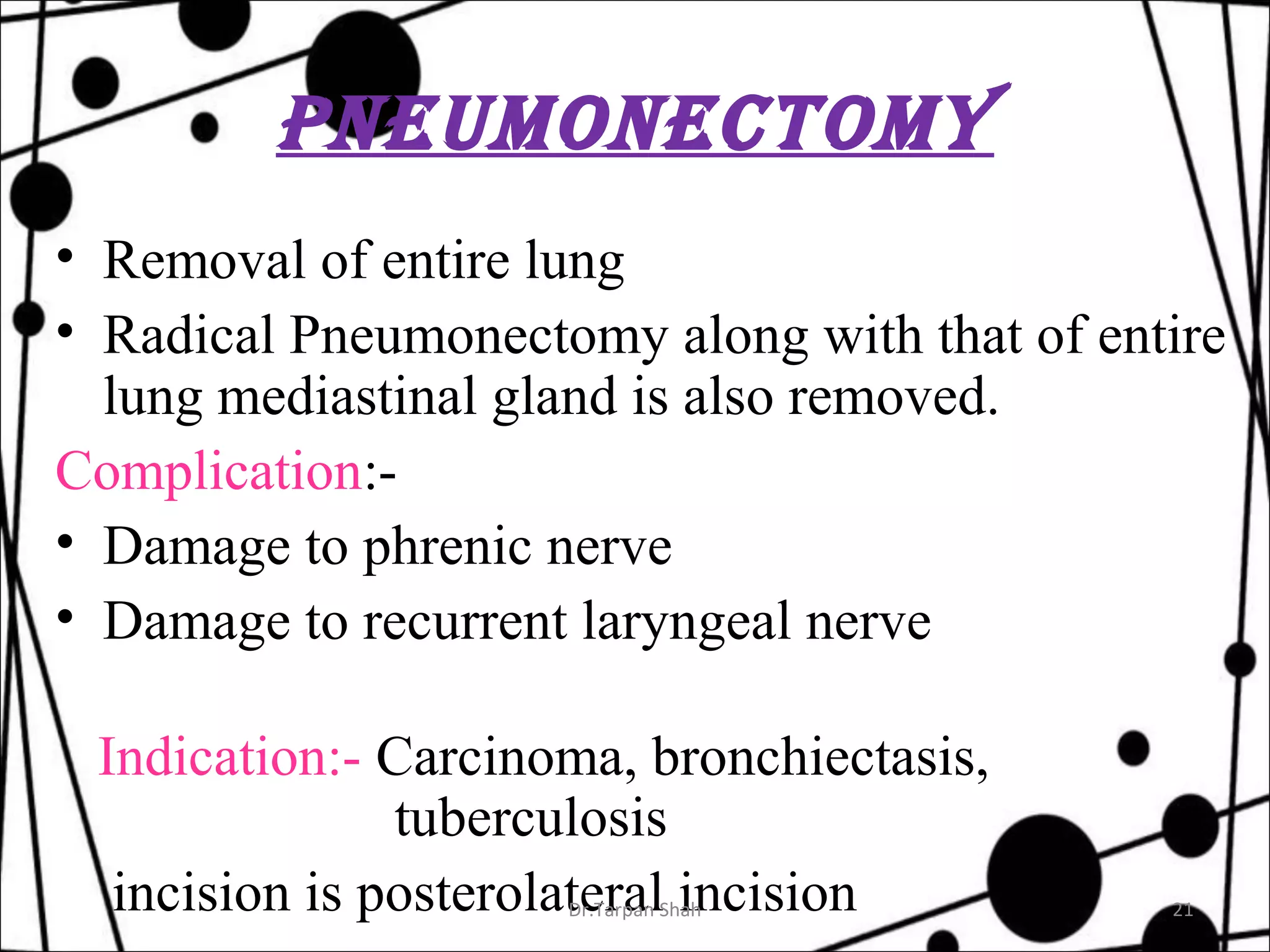 Pulmonary surgery | PPT