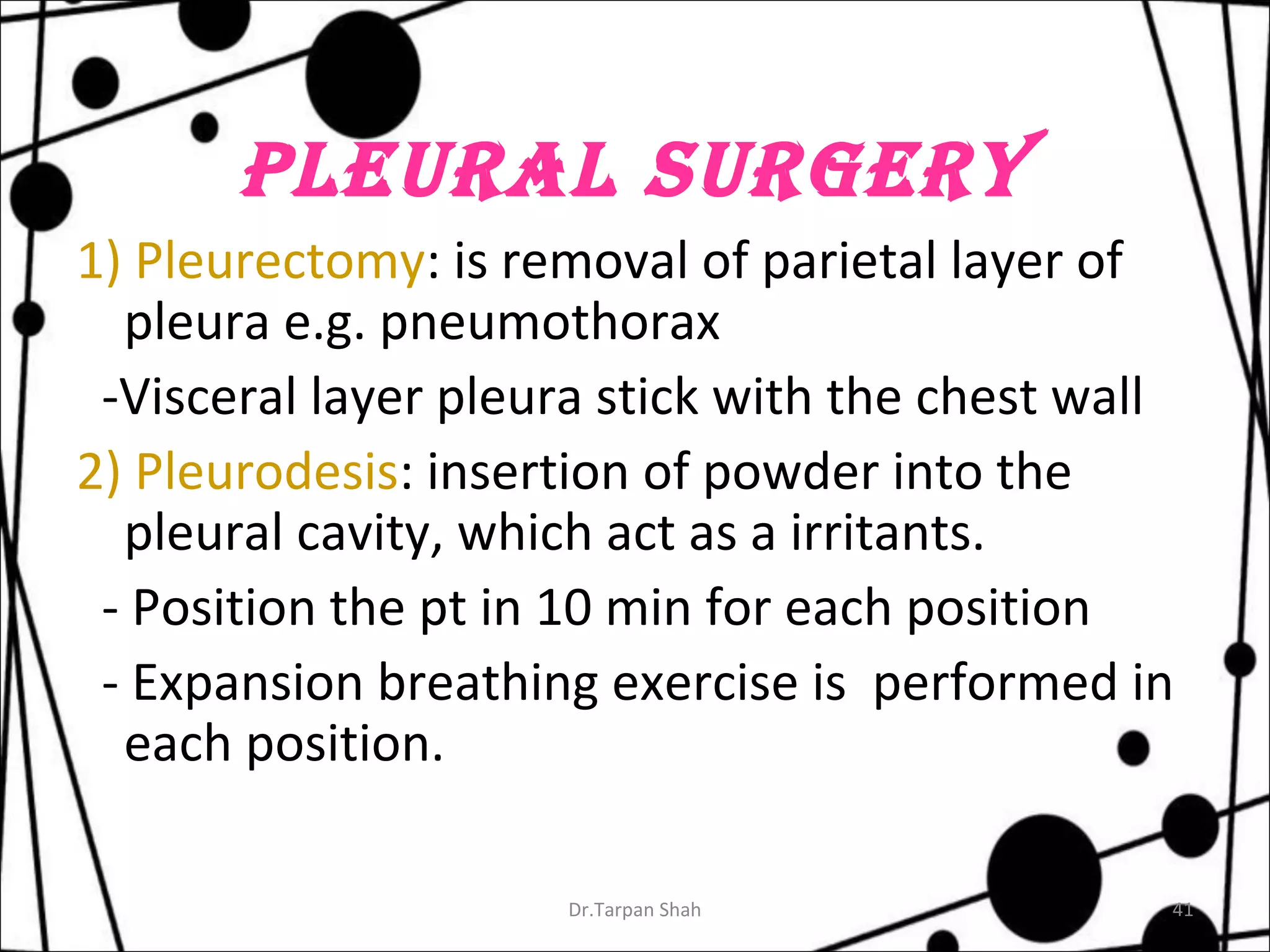 Pulmonary surgery | PPT
