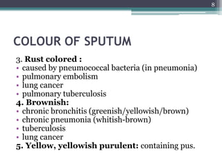 Rust Colored Sputum
