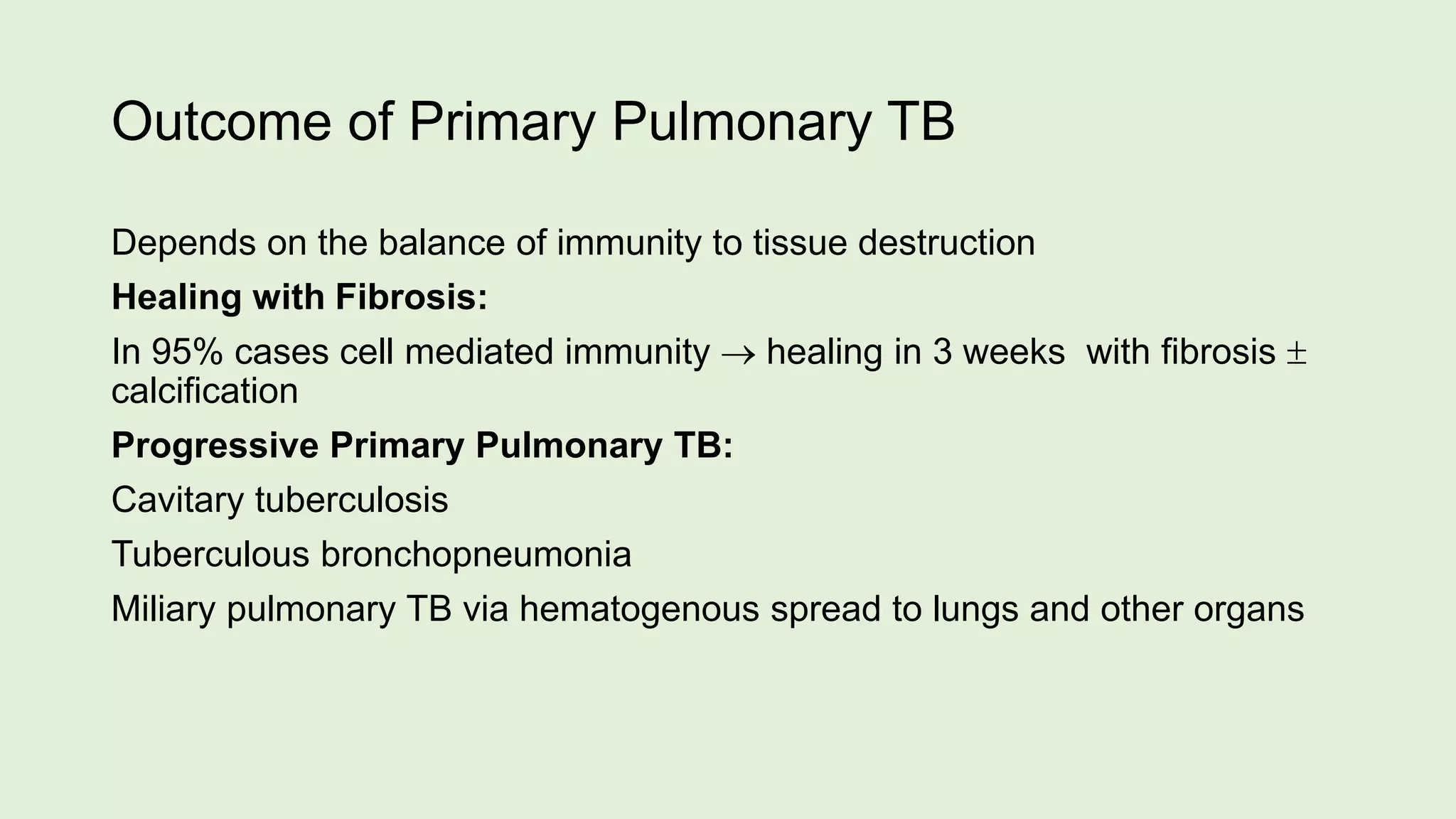 Pulmonary tb lec | PPTX