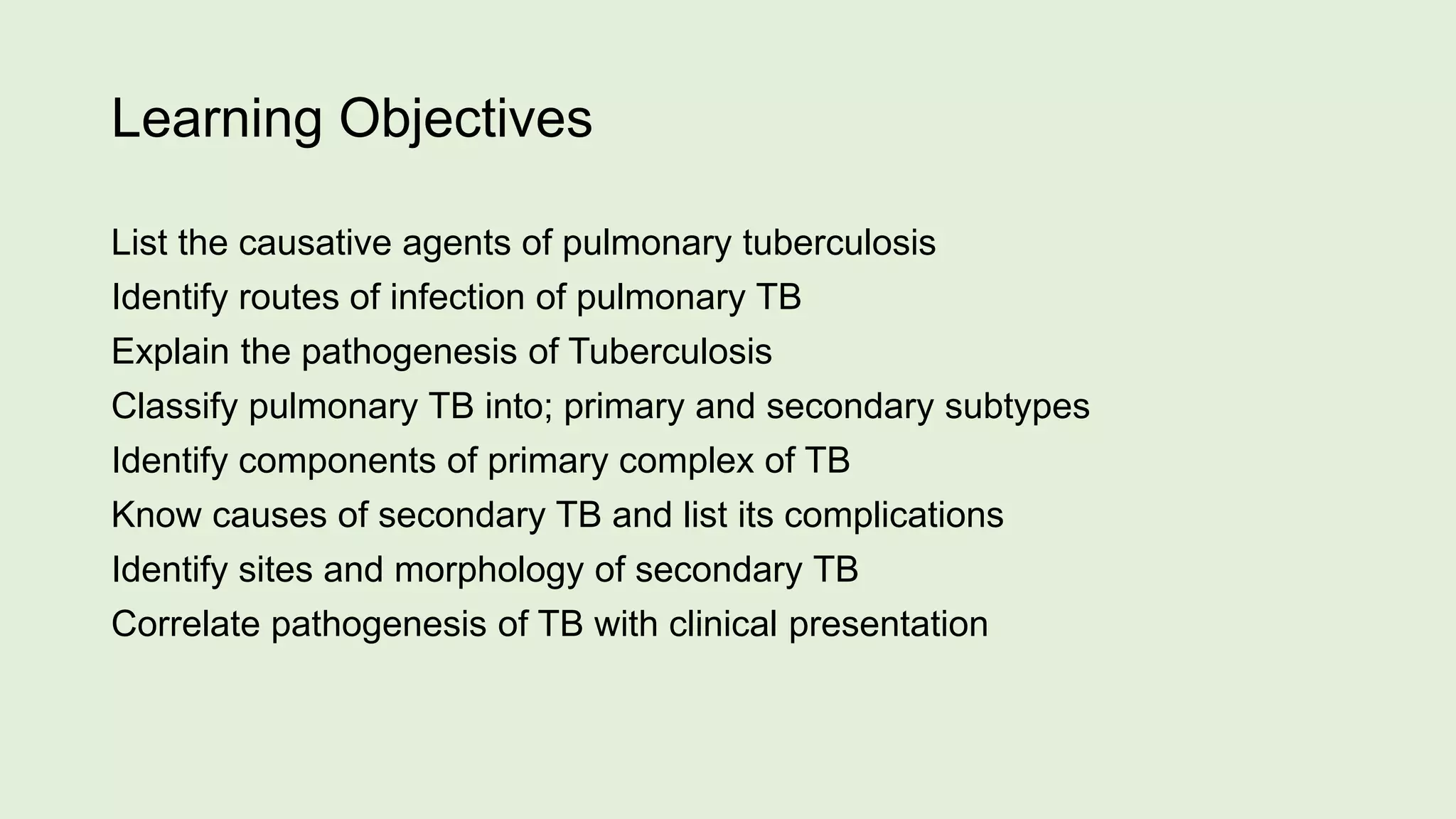 Pulmonary tb lec | PPT