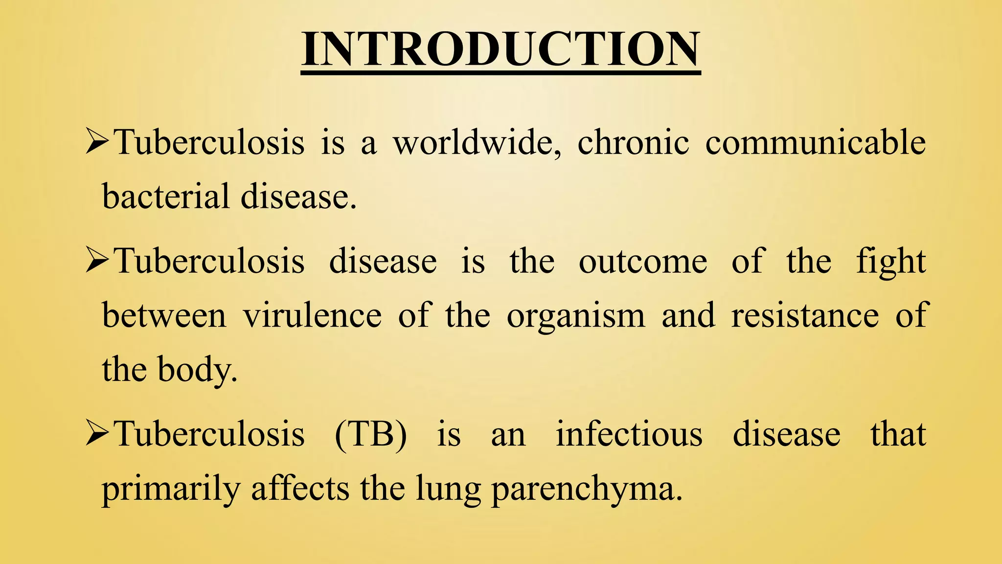 Pulmonary TB (Tuberculosis) PPT SlideShare | PPTX