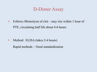 Pulmonary Thromboembolism | Jindal Chest Clinic | PPT