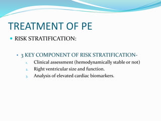 Pulmonary thromboembolism Management and prophylaxis | PPTX