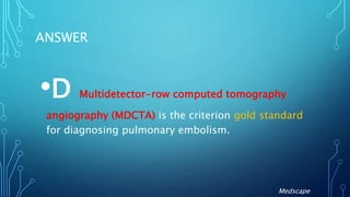 Pulmonary thromboembolism | PPTX