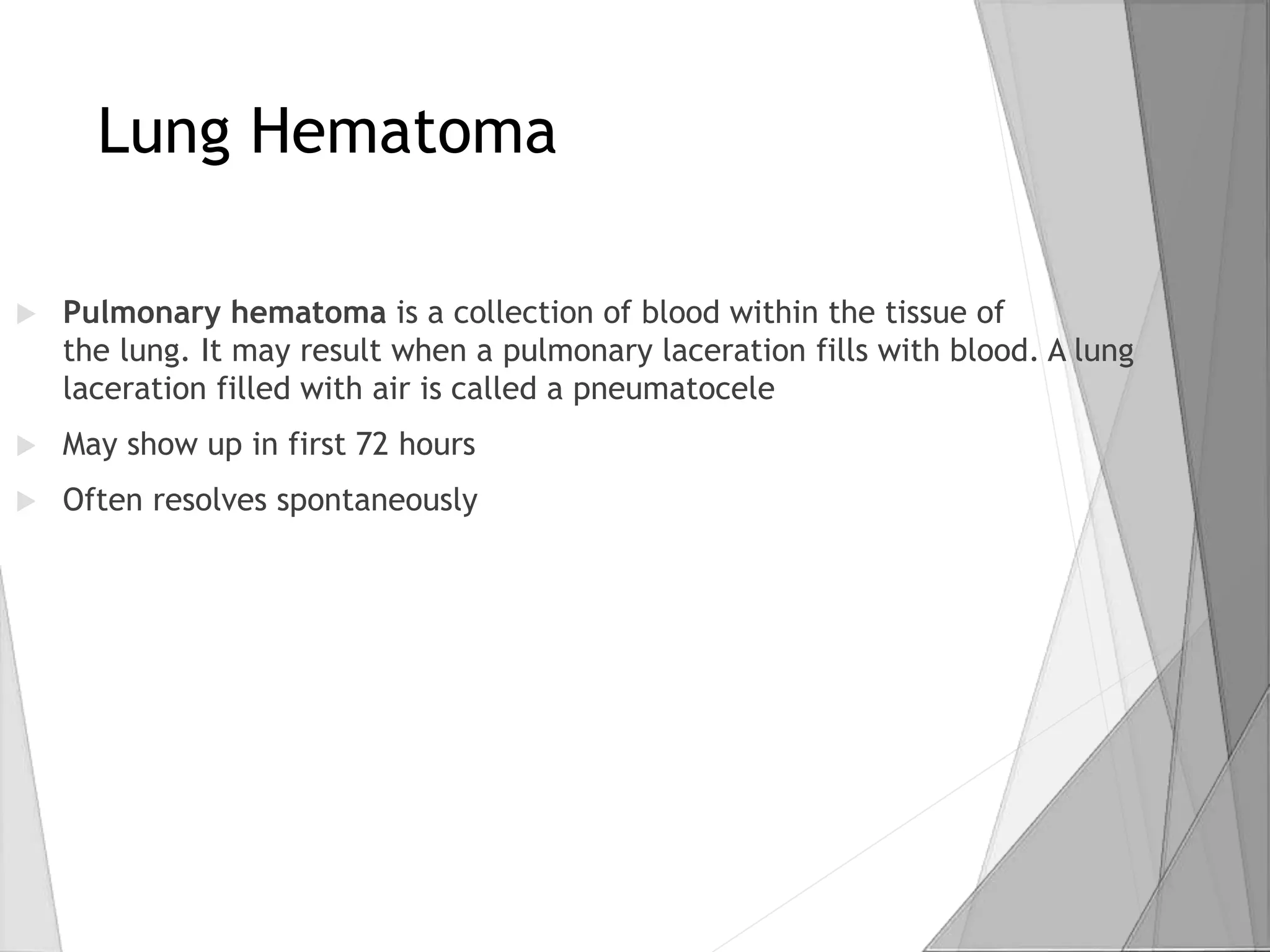 Pulmonary trauma | PPT
